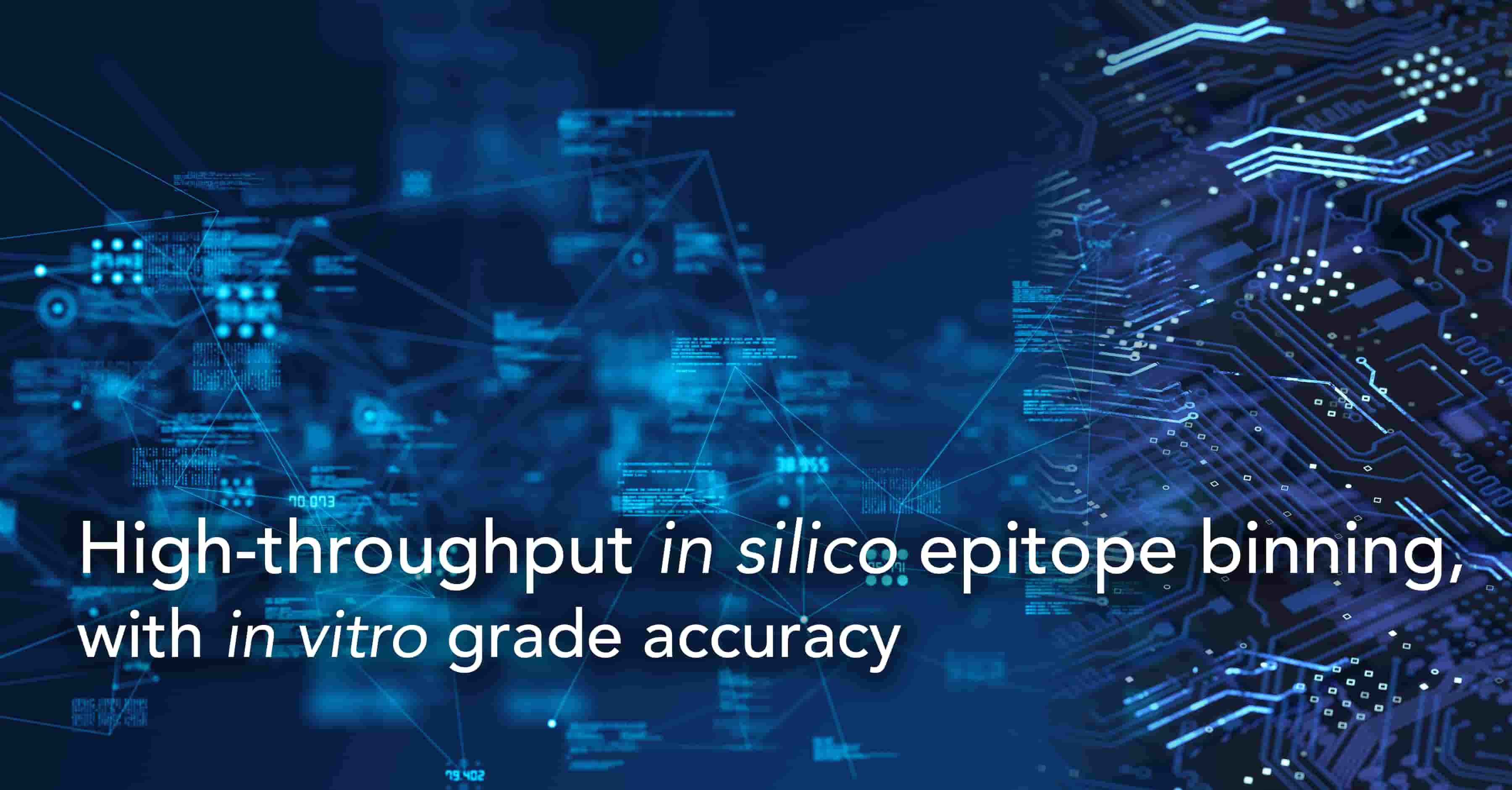 High-throughput in silico epitope binning, with in vitro grade accuracy High-throughput in silico epitope binning, with in vitro grade accuracy